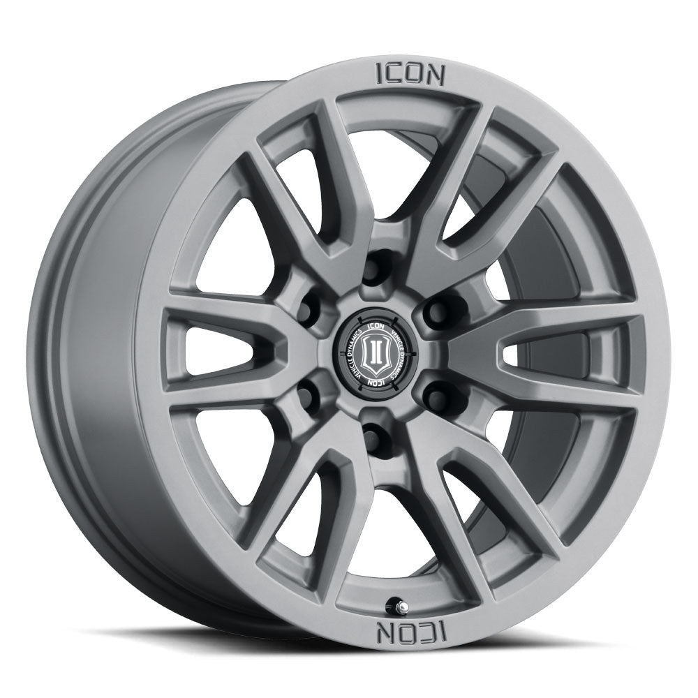 ICON Alloys Vector 6, Titanium, 17 x 8.5 / 6 x 120, 0mm Offset, 4.75"