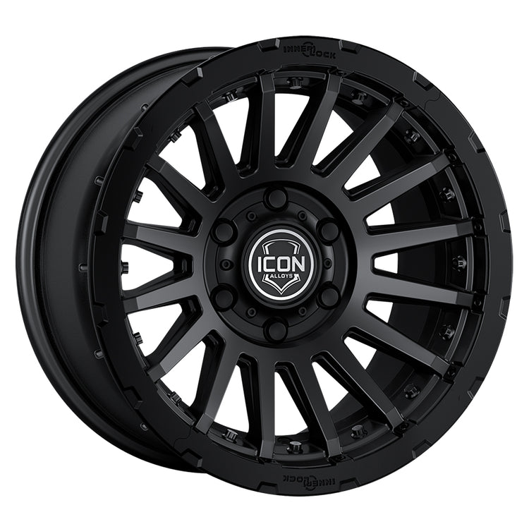 ICON Alloys Recon Pro, Satin Black, 17 x 8.5 / 8 x 6.5, 13mm Offset, 5