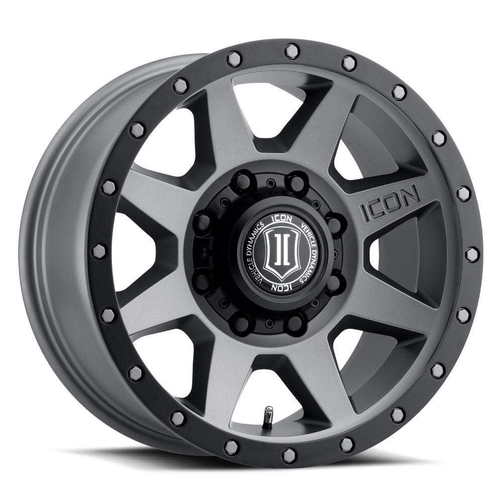 ICON Alloys Rebound HD, Titanium, 18 x 9 / 8 x 180, 12mm Offset, 5.5"
