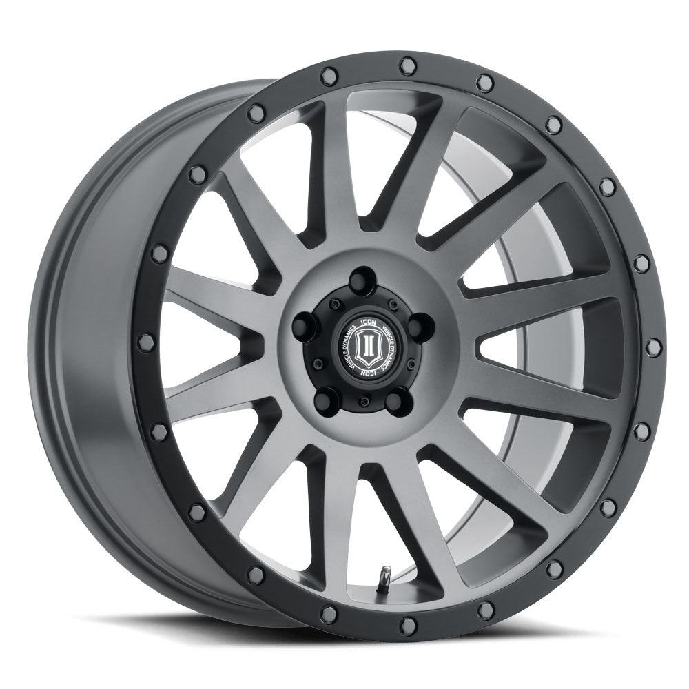 ICON Alloys Compression, Titanium, 20 x 10 / 6 x 5.5, -19mm Offset, 4.